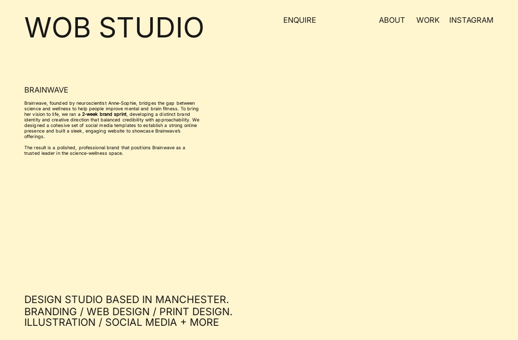 WOB Studio — BRAINWAVE