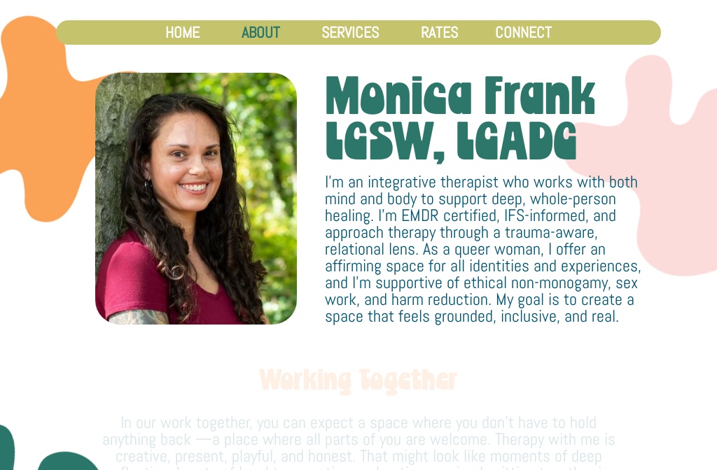 About Monica Frank, LCSW, LCADC | Trauma-Informed Therapy & Addiction ...