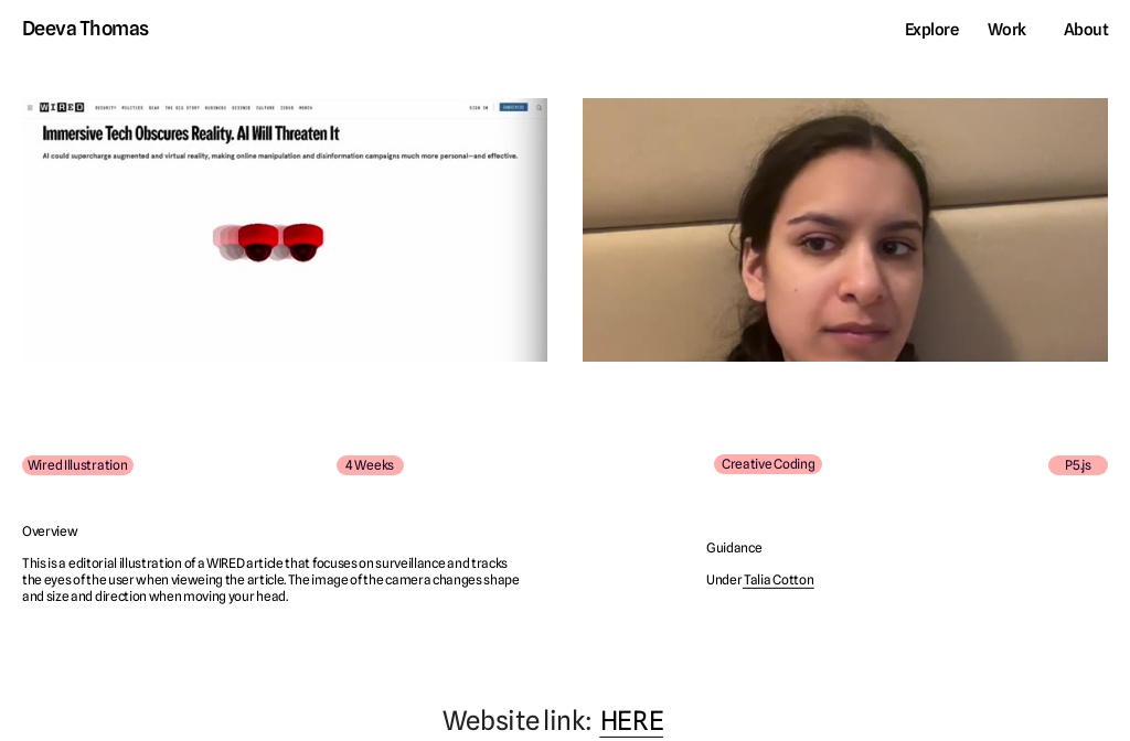 Deeva's Portfolio — Wired