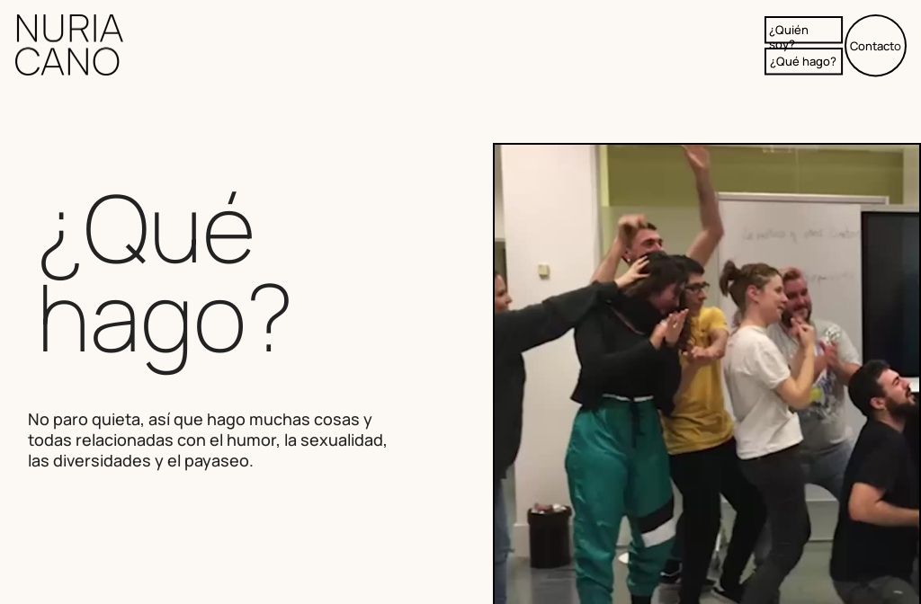 Nuria Cano Cano — Que hago