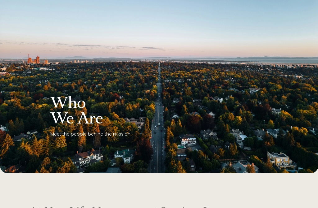New Life Management Website — Who We Are