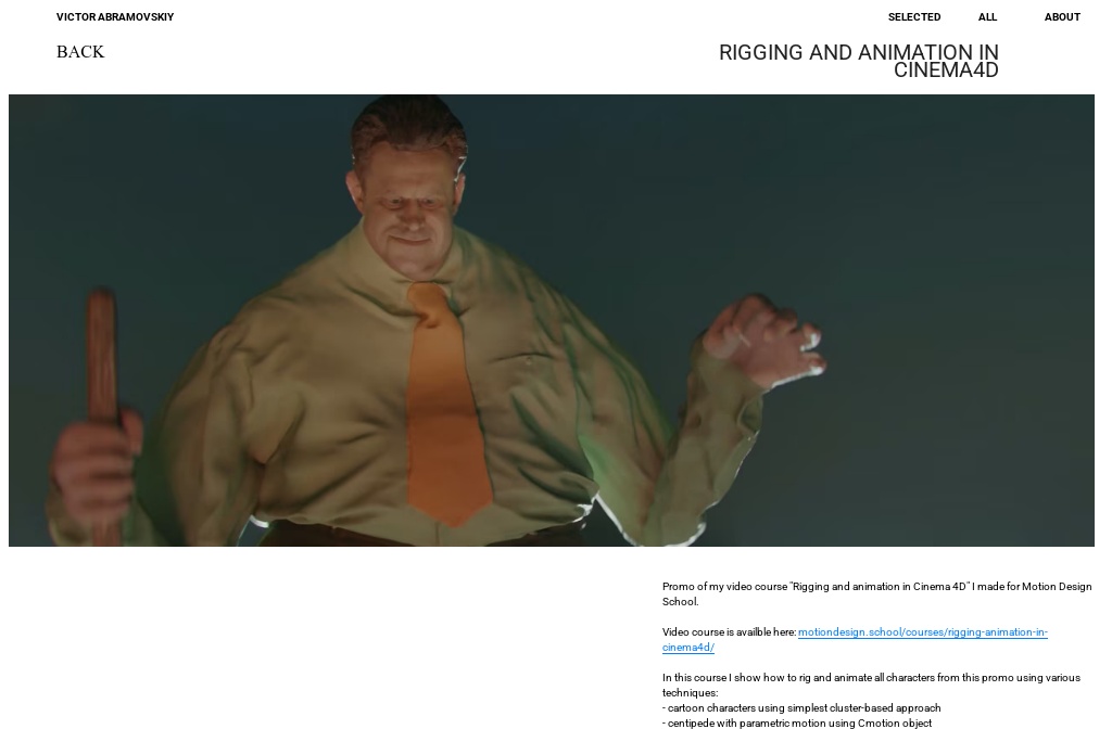 rstr_tv — rigging and animation