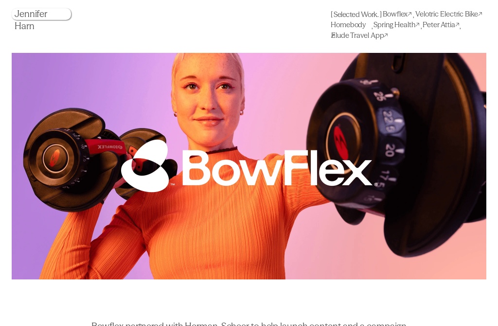 Selected Work — Bowflex