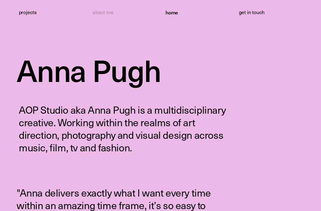 Anna Pugh, AOP Studio — About the Studio