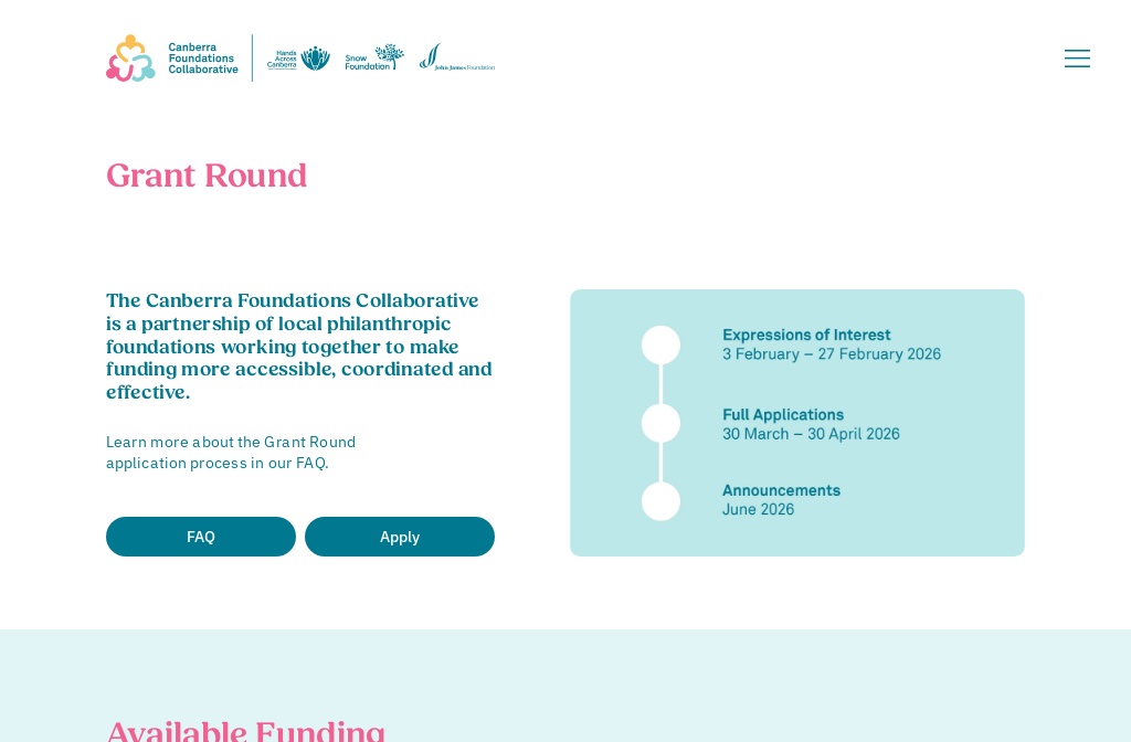 Canberra Foundations Collaborative — Grant Round